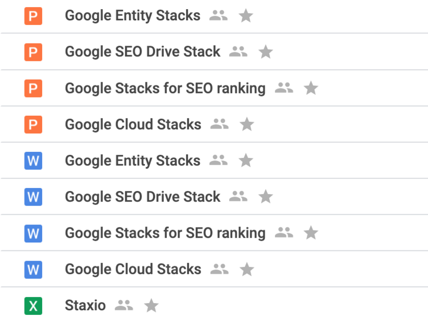 Staxio - SEO Stacks